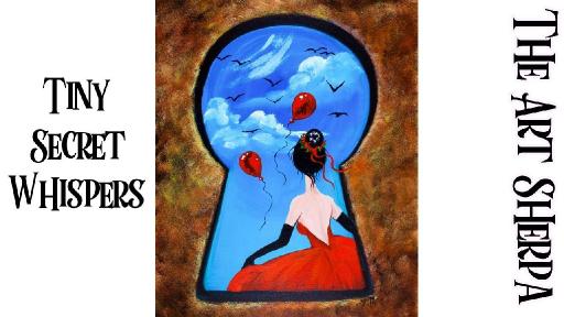 Easy Tiny Secret Whispers 🤫 Fan Art Step By Step Acrylic Tutorial | Theartsherpa - The Art ...