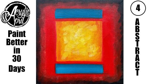 Easy Abstract How To Paint A Abstract Acrylic Step By Step For ...