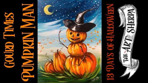 Pumpkin Man Returns Easy Acrylic Painting Step By Step 13 Days Of ... Pumpkin Man Returns Easy Acrylic Painting Step By Step 13 Days Of ...