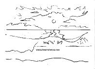 Tropical Beach Wave At Sunset Traceable™ - The Art Sherpa Community ...