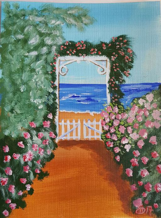 Ginger Cook's Beach Rose Garden - Gallery - Sonia.Marie | The Art Sherpa