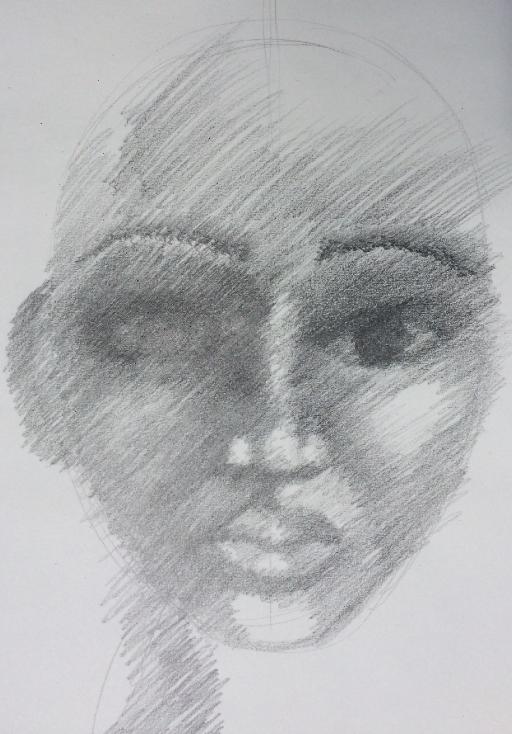 Scribble Face 1 - Gallery - Ravenloches | The Art Sherpa