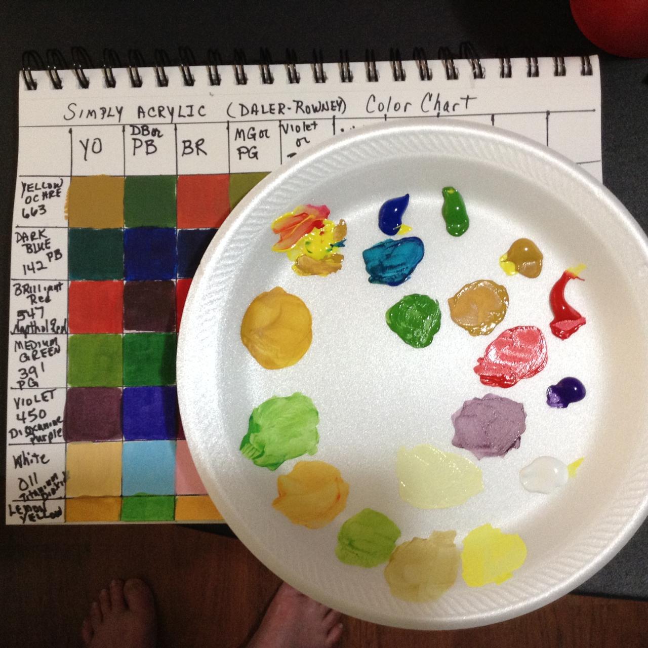 Color Chart And Pallet - Gallery - LPearsonArt | The Art Sherpa