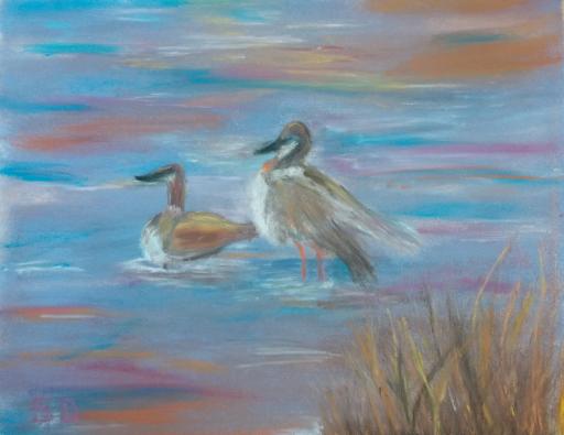 Duck Pond (Pastel) - Gallery - SonyaHDavis | The Art Sherpa