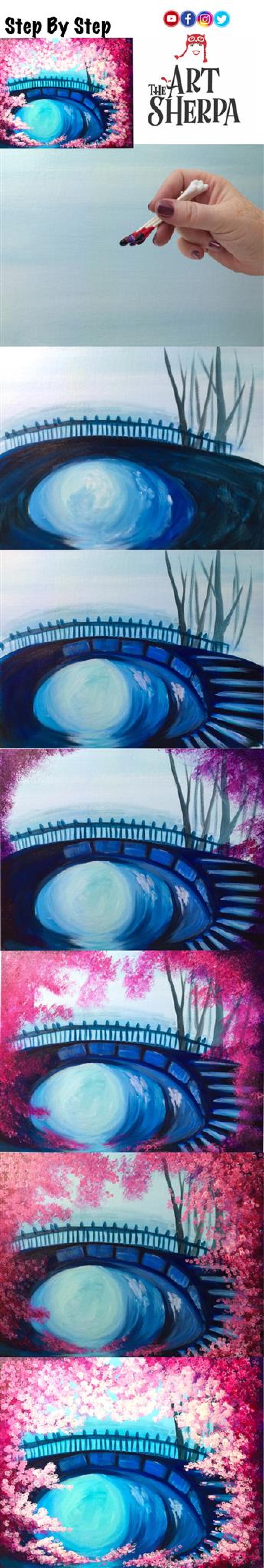 Cherry Bridge Step By Step - Gallery - The Art Sherpa Community | The ...