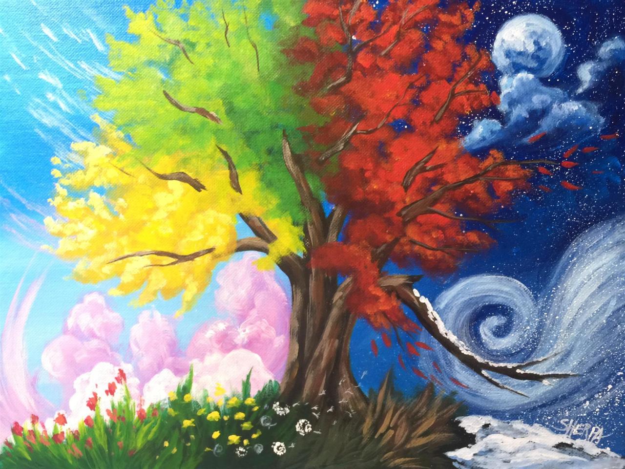 4 Season Tree - Gallery - The Art Sherpa Community | The Art Sherpa