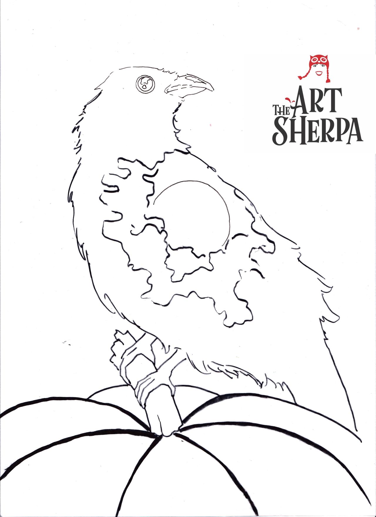 Cosmic Crow Traceable - Gallery - The Art Sherpa Community | The Art Sherpa