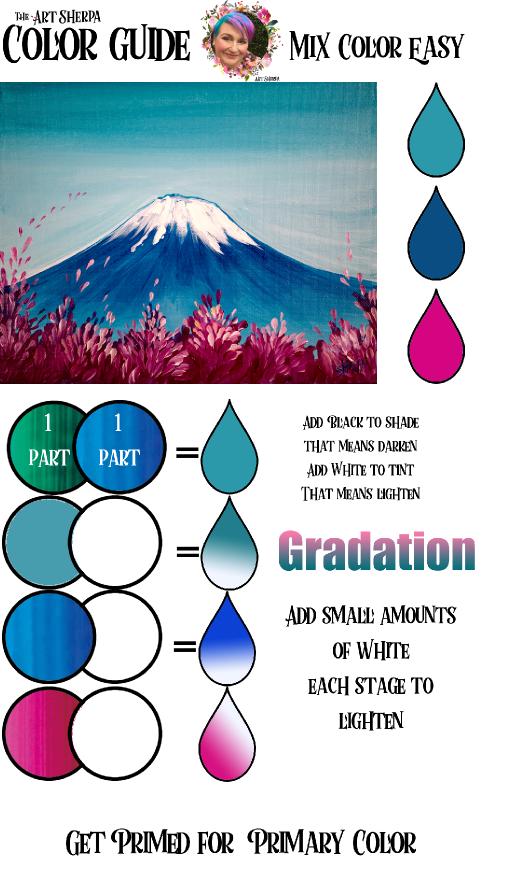 Mt Fuji Color Mix - Gallery - The Art Sherpa Community | The Art Sherpa