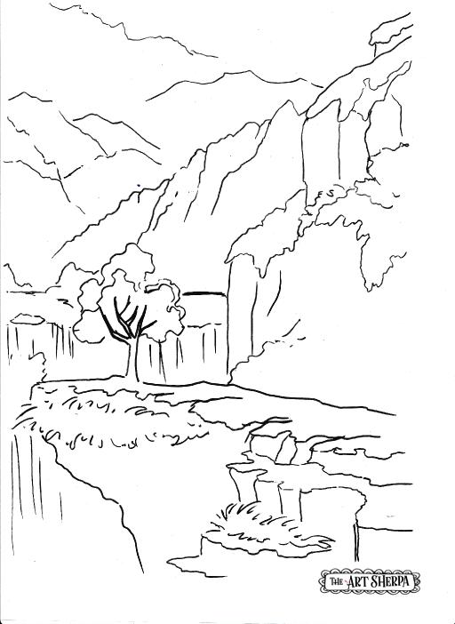 Fantasy Fall Traceable - Gallery - The Art Sherpa Community | The Art ...