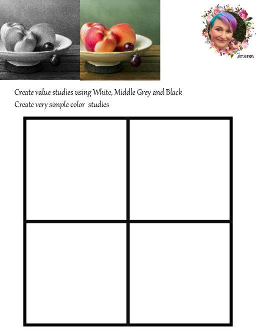 Value Study Worksheet 2 - Gallery - The Art Sherpa Community | The Art ...