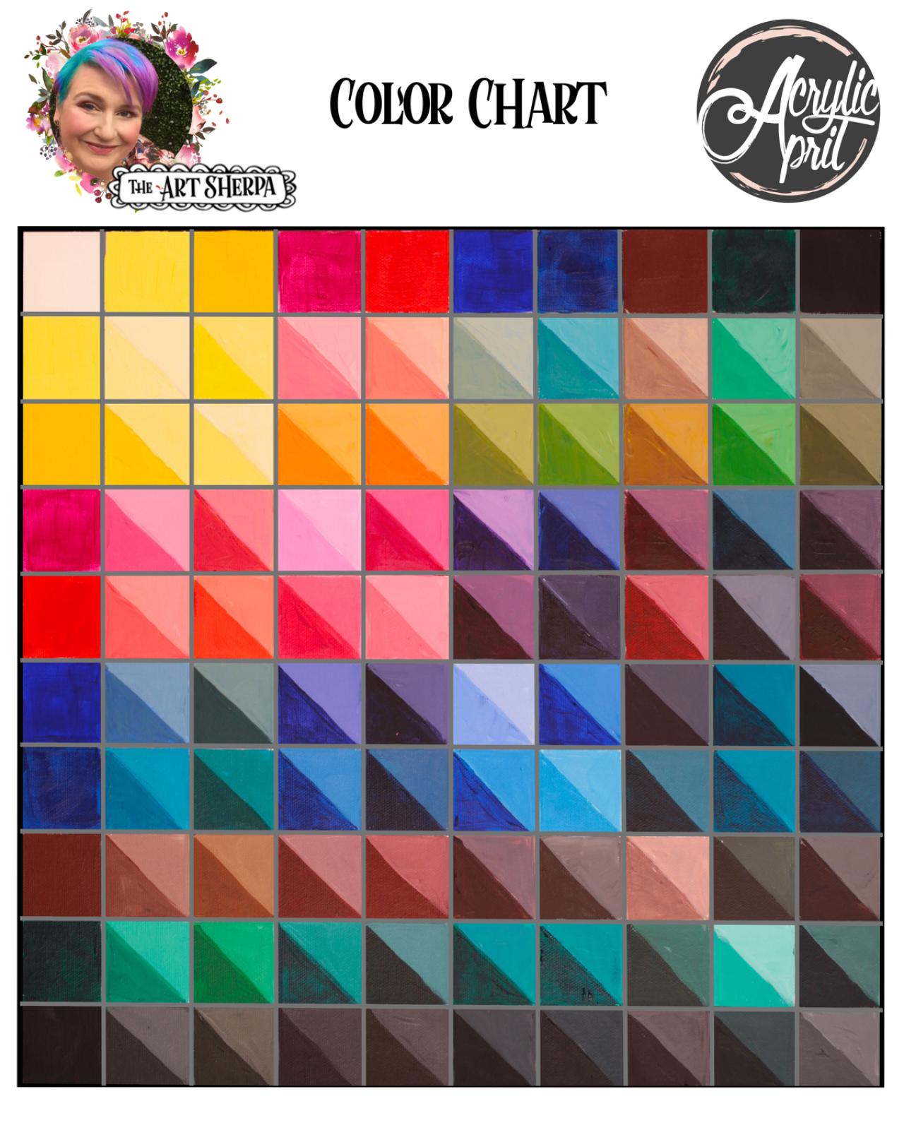 Color Chart Blank Acrylic April Web - Gallery - The Art Sherpa ...