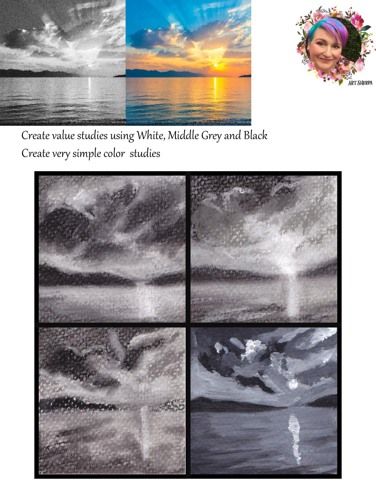 Value Study Worksheet 1a - Gallery - The Art Sherpa Community | The Art ...