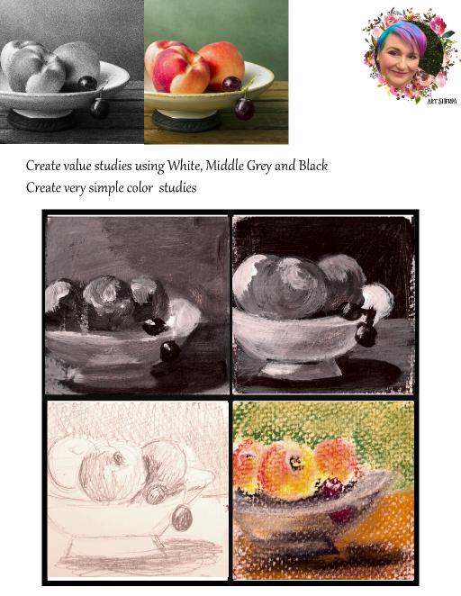 Value Study Worksheet 2 Finished - Gallery - The Art Sherpa Community ...