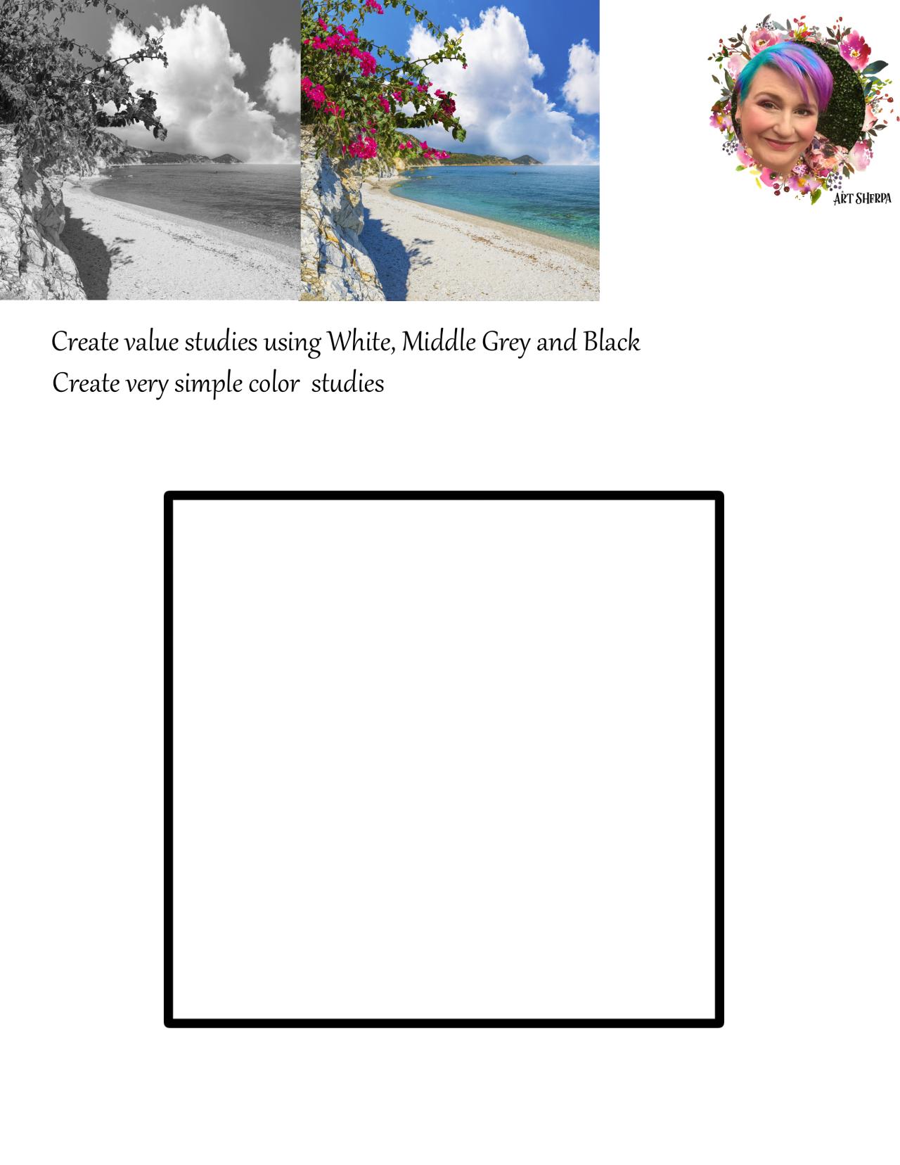 Value Study Worksheet 8 - Gallery - The Art Sherpa Community | The Art ...