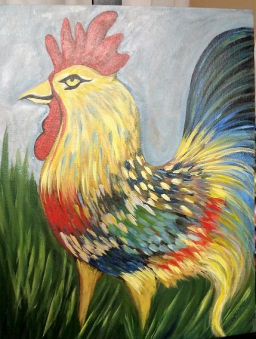 Cropped Judgmental Chicken - Gallery - ginger384 | The Art Sherpa