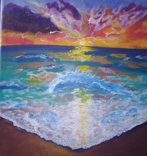 Perfect Wave - Gallery - Kristine Schulz | The Art Sherpa