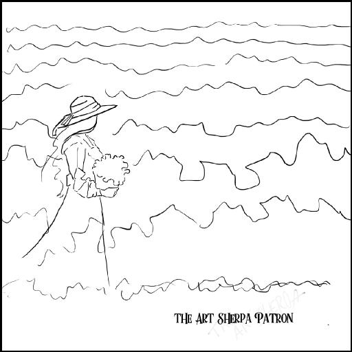 Patrons Exclusive Traceable Girl In Flowers - Gallery - The Art Sherpa ...