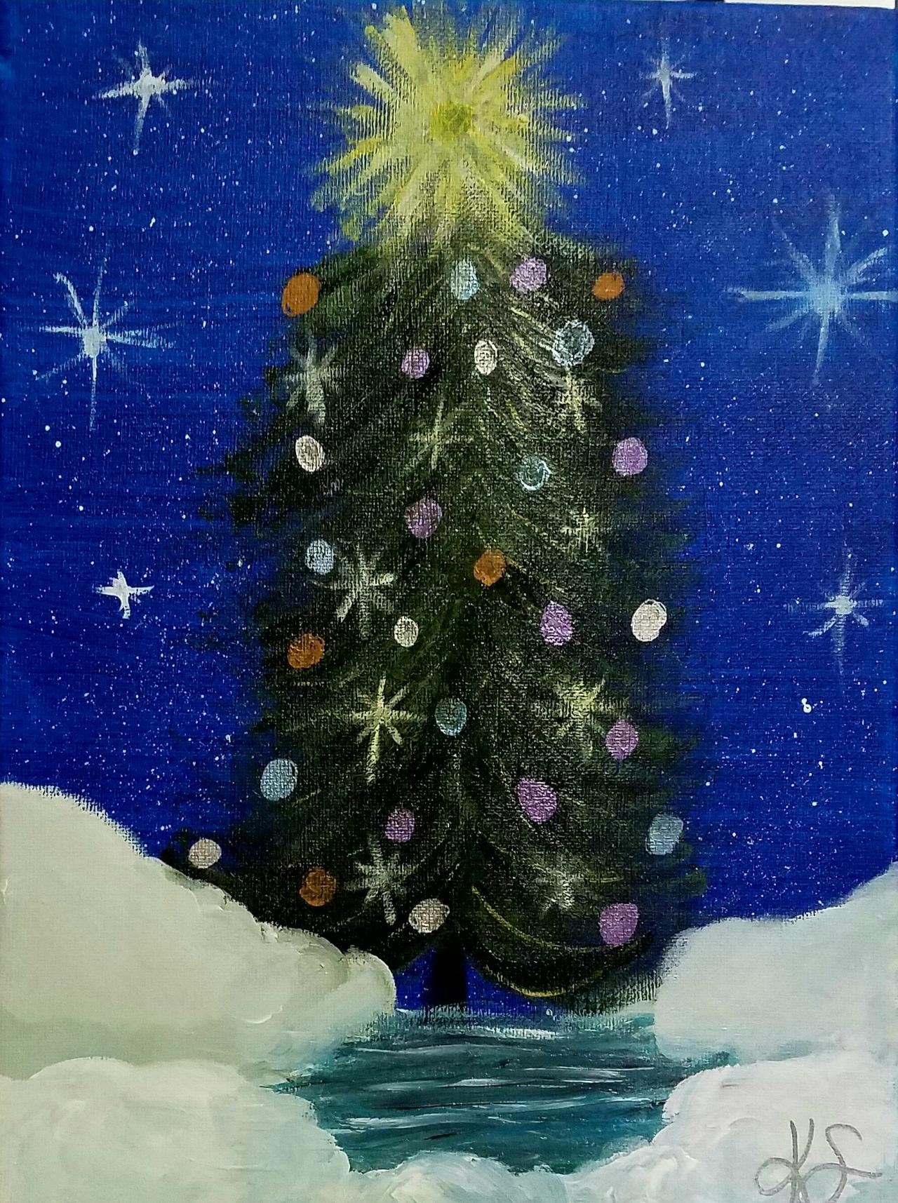 Christmas Tree - Gallery - Kristi | The Art Sherpa