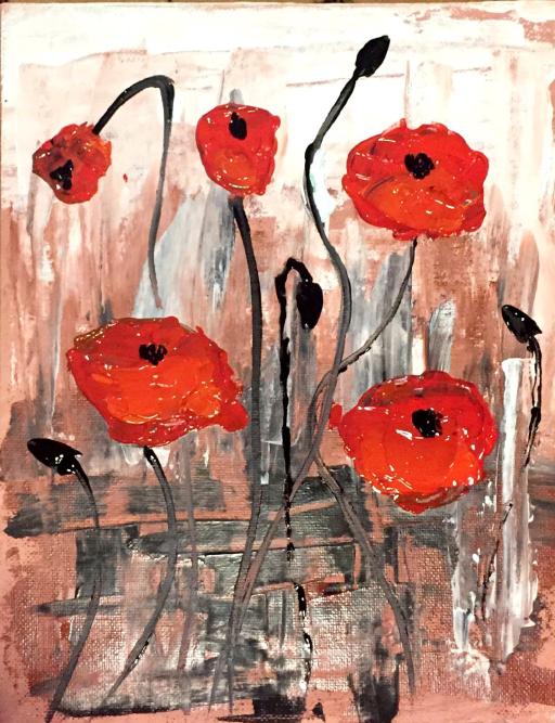 Abstract Poppies 1 - Gallery - ElRi | The Art Sherpa