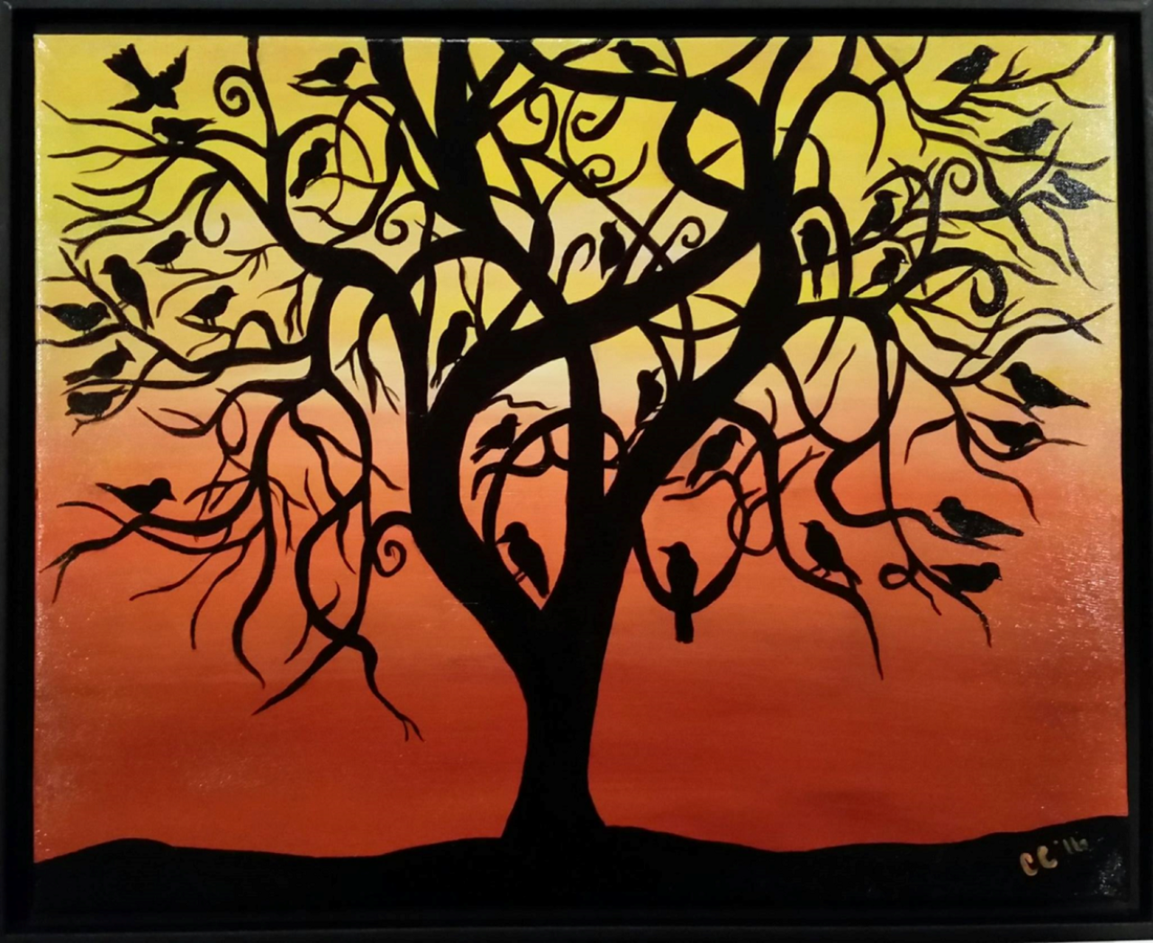 Birds In Tree - Gallery - Cyndicook | The Art Sherpa