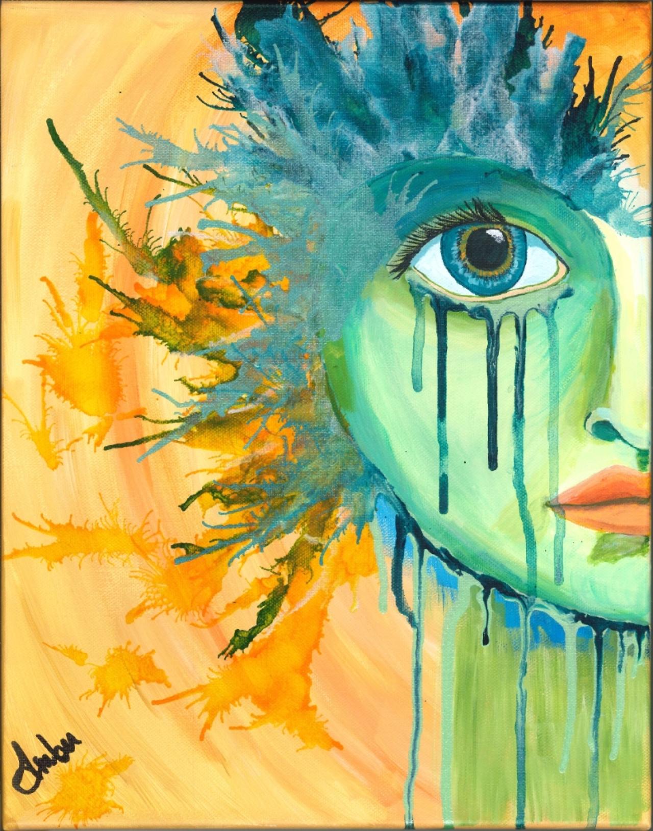 15 Splatter Face - Gallery - amberama76 | The Art Sherpa