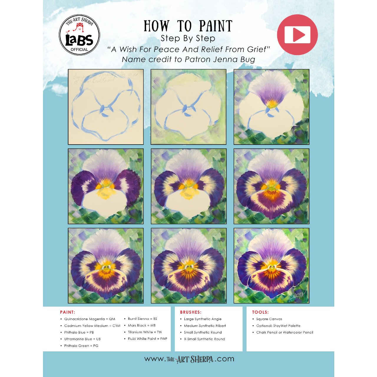 Pansy Flower Face - The Art Sherpa Community | The Art Sherpa