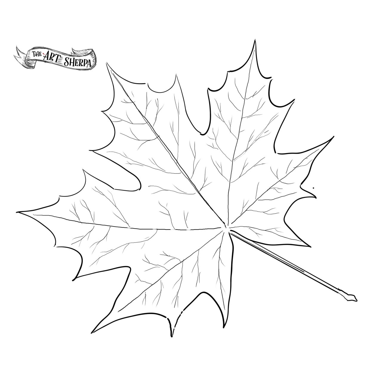 Leaf Traceable.Jpg - The Art Sherpa Community | The Art Sherpa