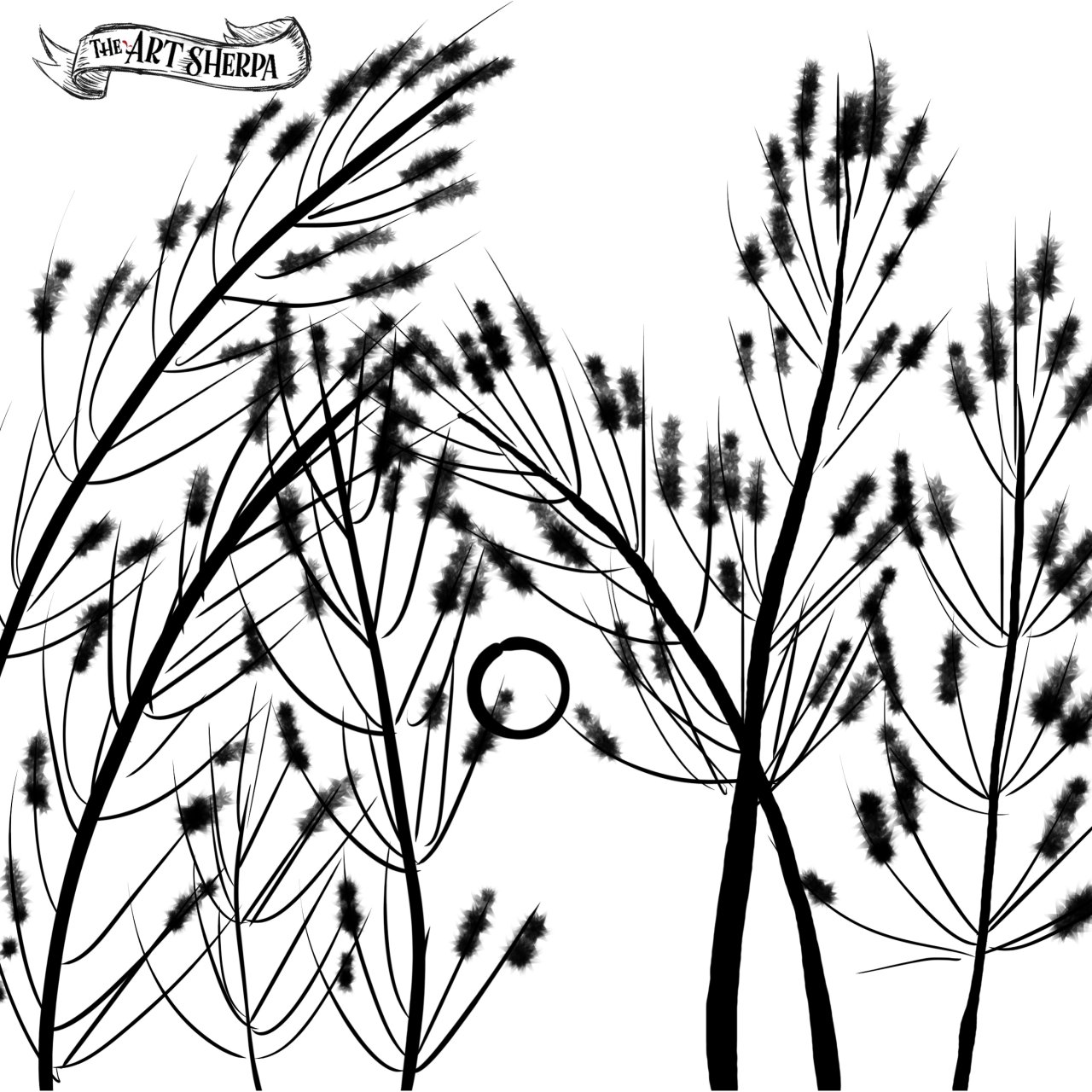 Sunset Colorful Grasses Traceable - The Art Sherpa Community | The Art ...