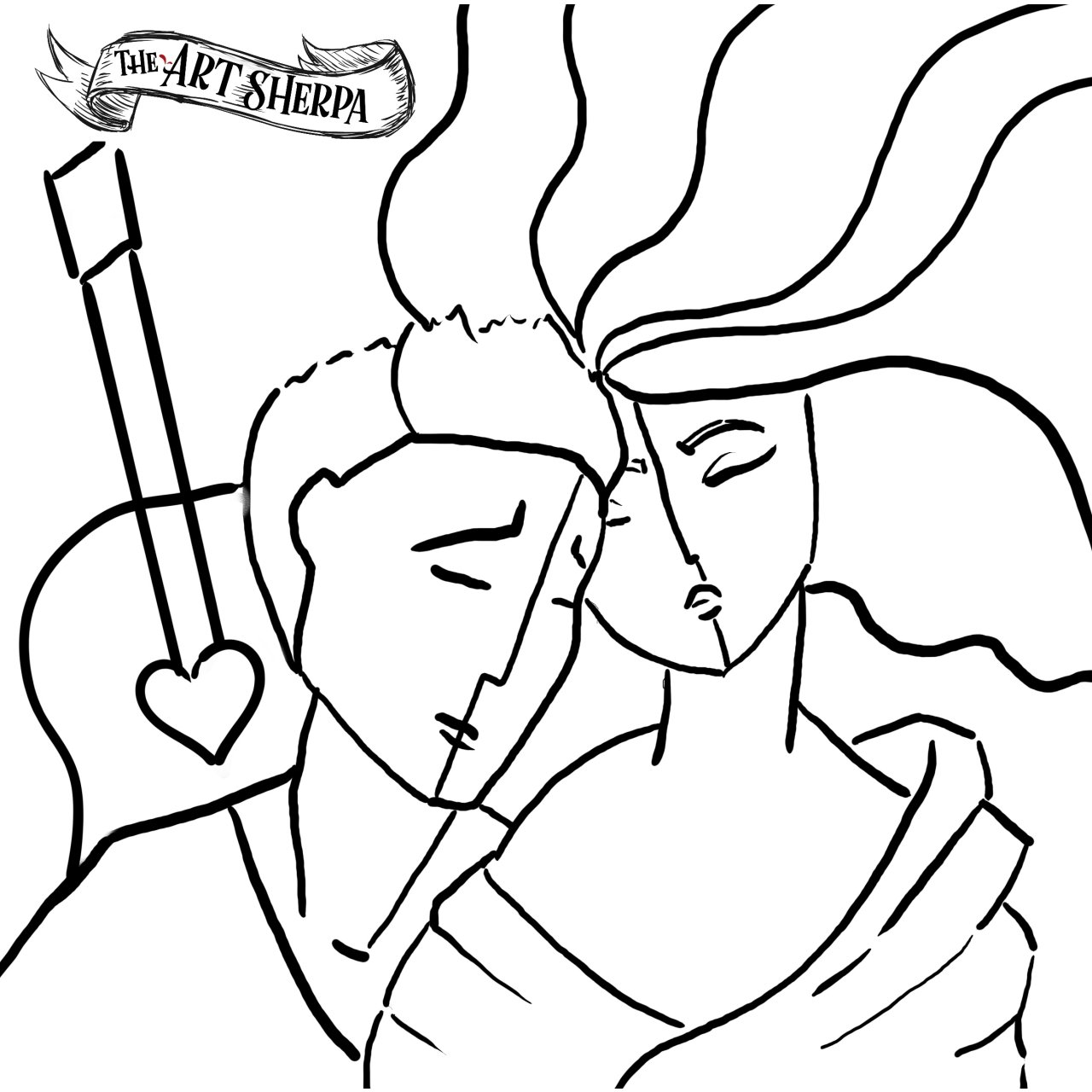 Abstract Couple Guitar In Love - The Art Sherpa Community | The Art Sherpa