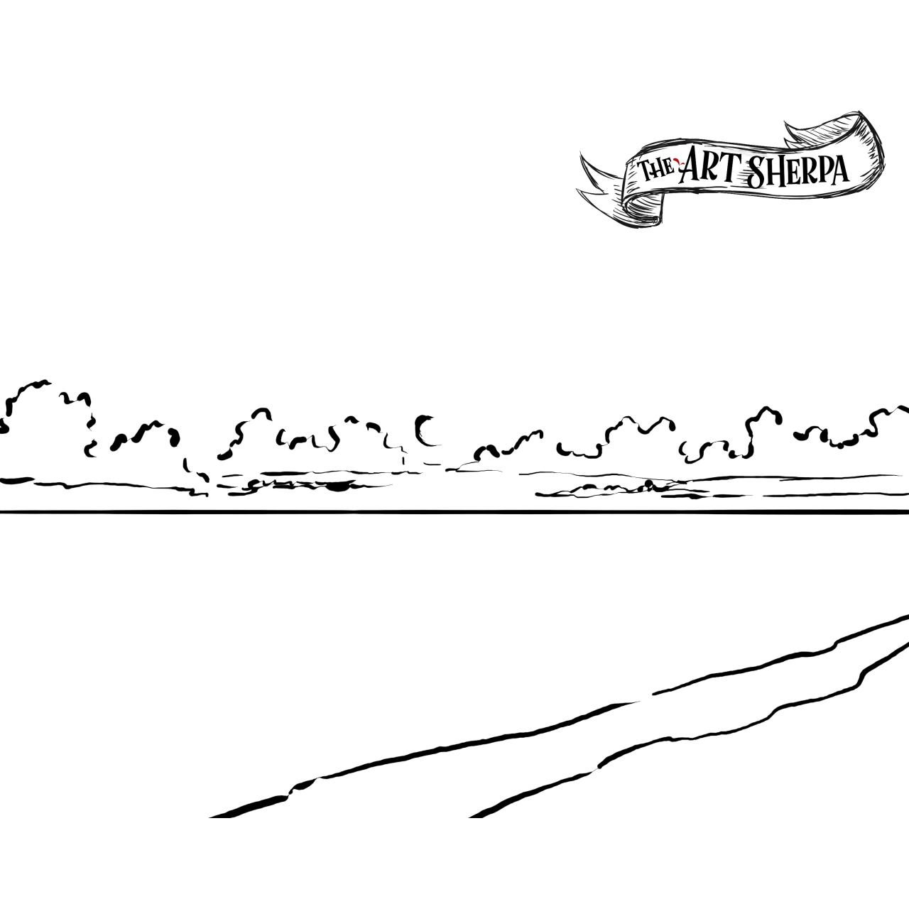 Sunset Ocean Beach Traceable - The Art Sherpa Community | The Art Sherpa