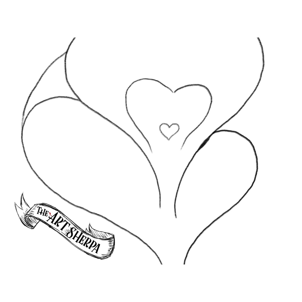 Heart Of Hearts Abstract Traceable - The Art Sherpa Community | The Art ...