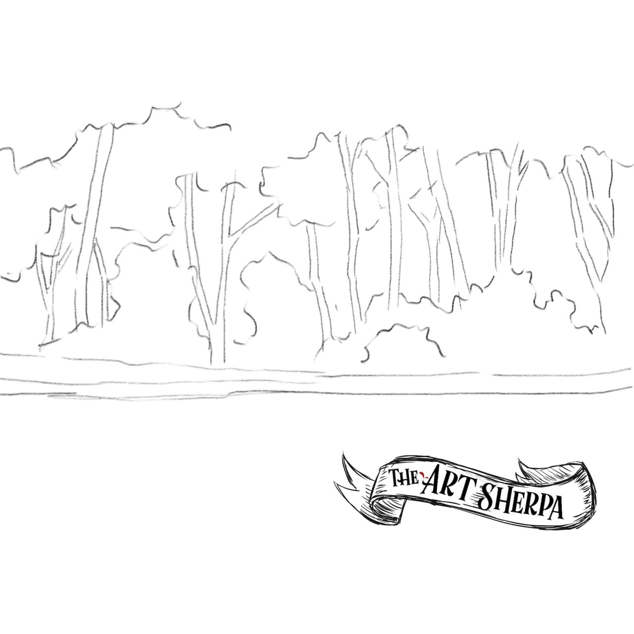 Autumn Abstract Forest Traceable - The Art Sherpa Community | The Art ...