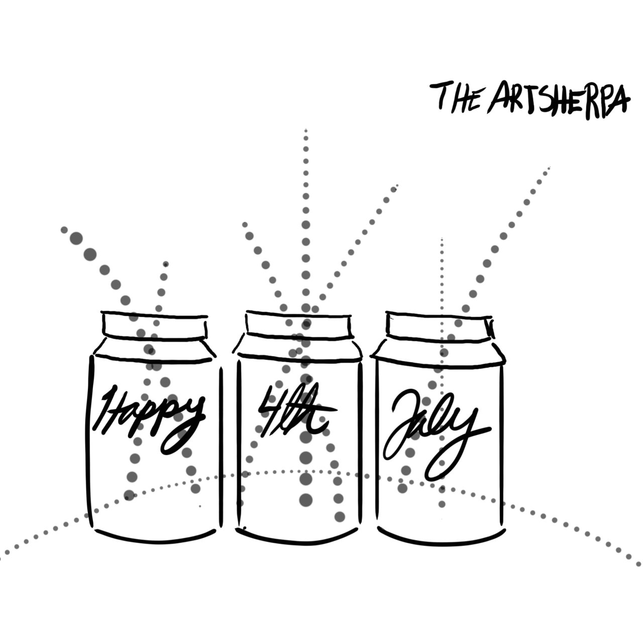 4th Of July Fireworks In Jars - The Art Sherpa Community | The Art Sherpa