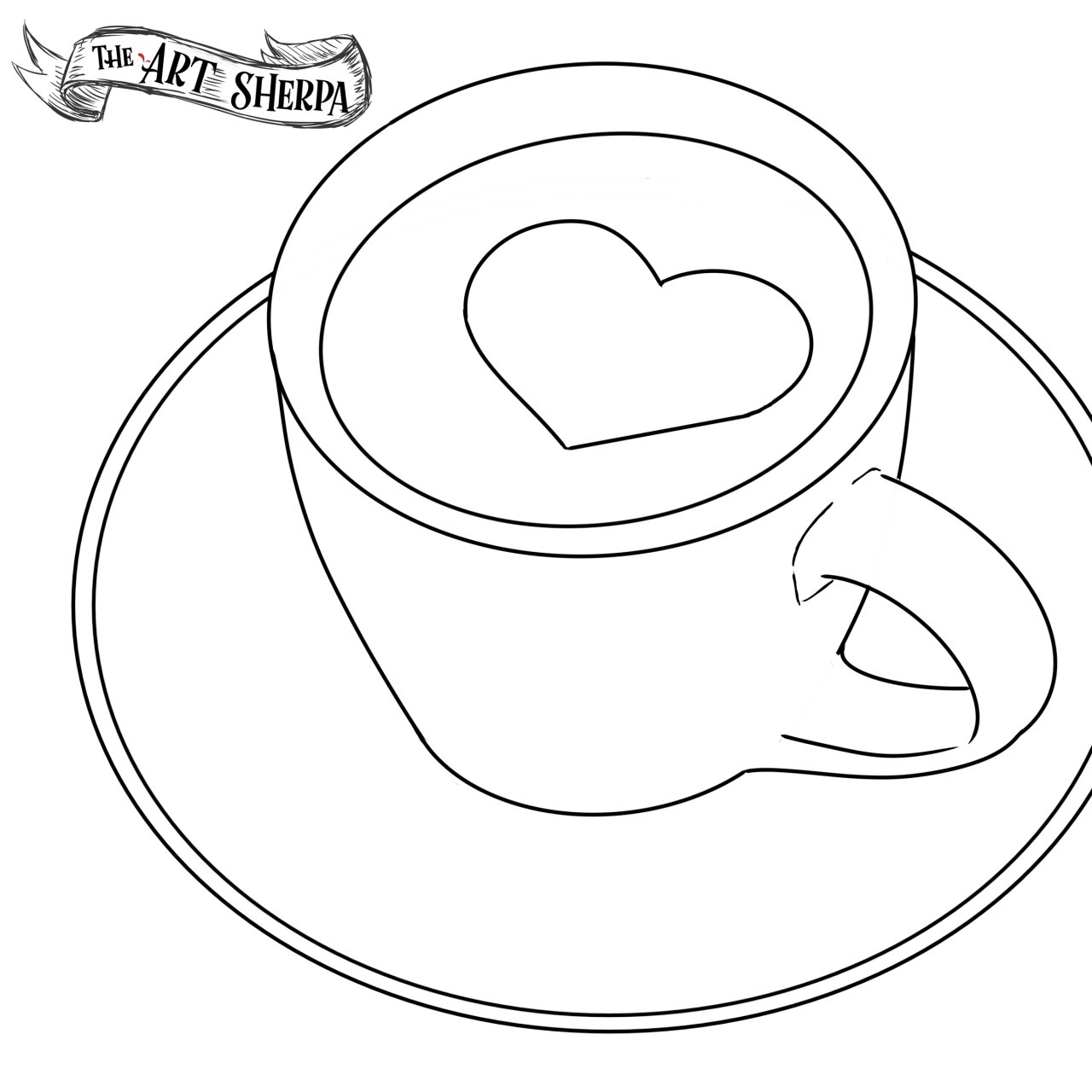 Acrylic April Coffee Cup Trace 3.Jpg - The Art Sherpa Community | The ...