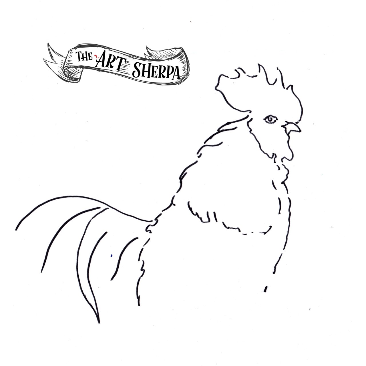 Rooster Acrylic April Trace 20.Jpg - The Art Sherpa Community | The Art ...