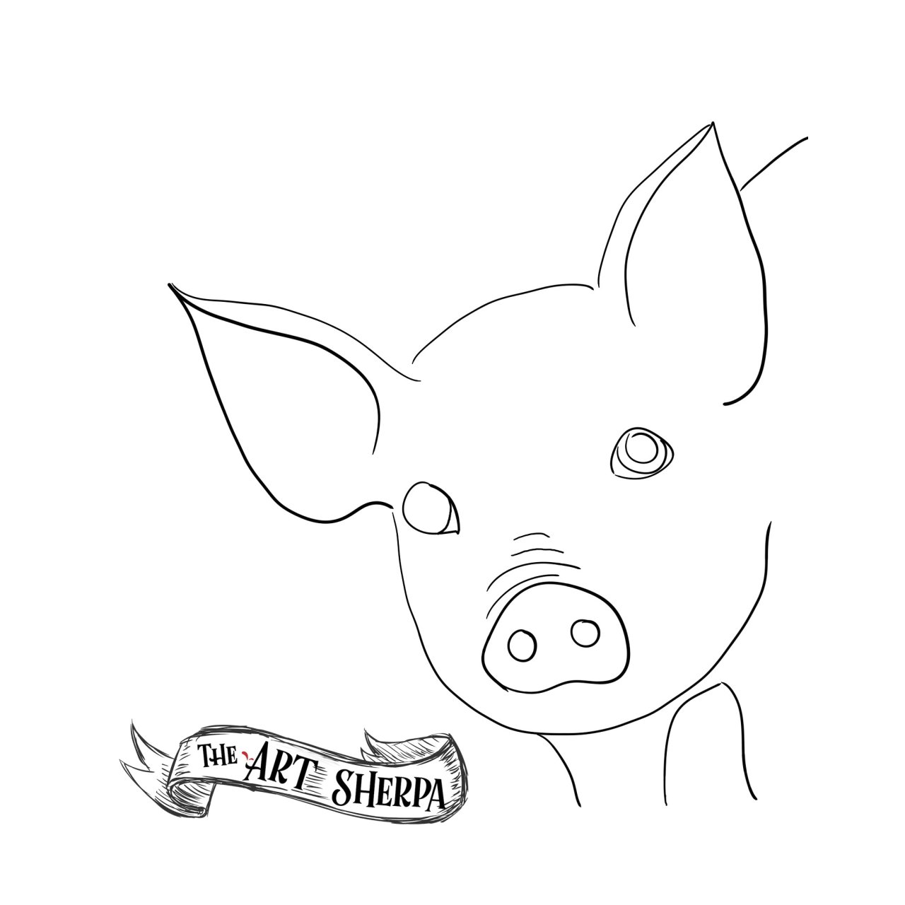 Pig Traceable Acrylic April - The Art Sherpa Community | The Art Sherpa