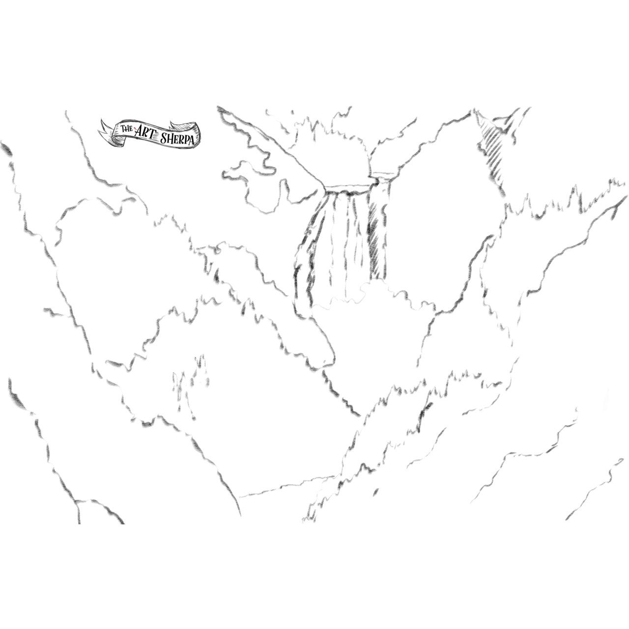 Yellowstone Waterfall Traceable - The Art Sherpa Community | The Art Sherpa