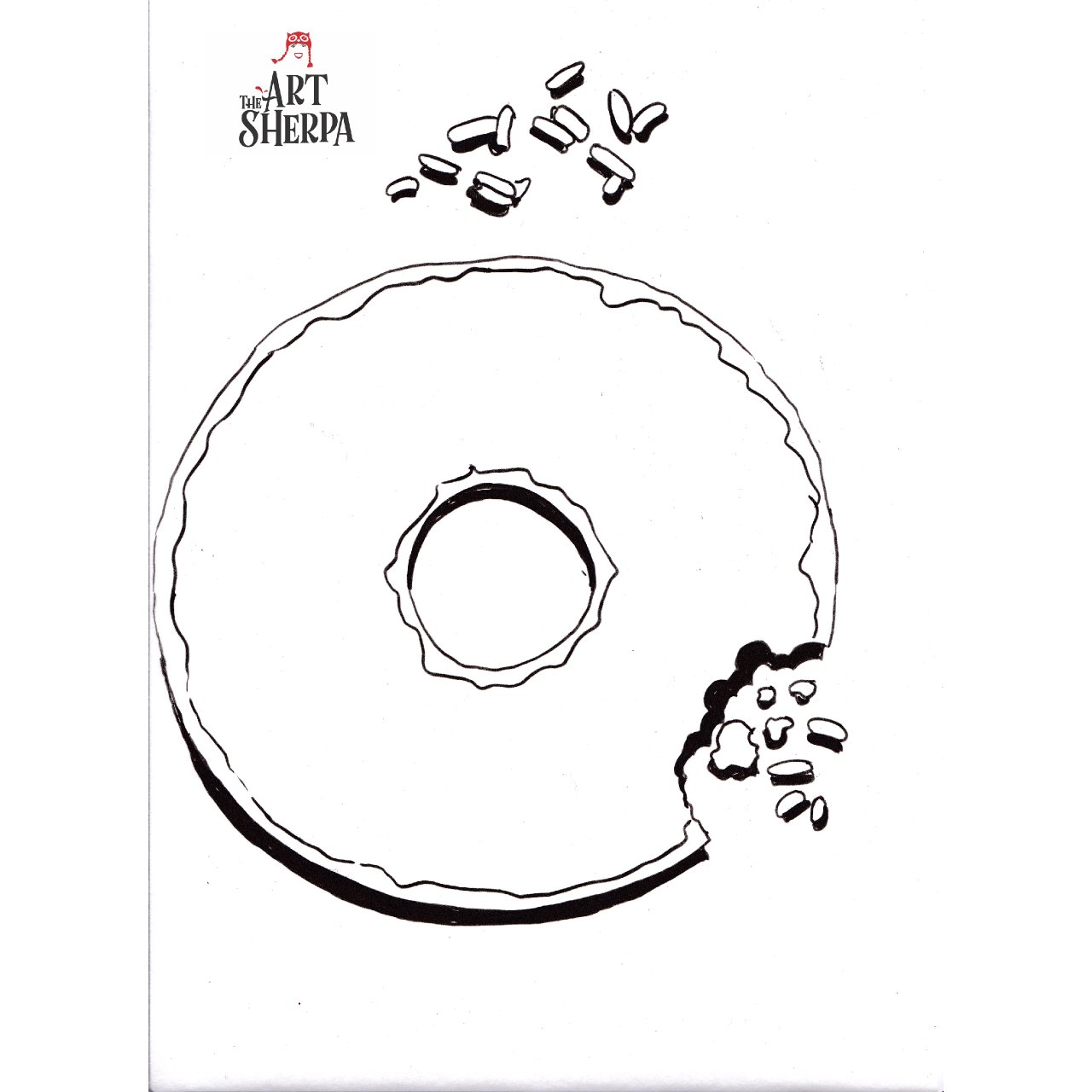Yummy Donut With Sprinkles - The Art Sherpa Community | The Art Sherpa