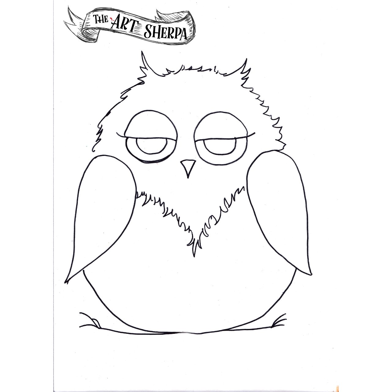 Funny Owl Traceable tas131229.01 - The Art Sherpa Community | The Art ...