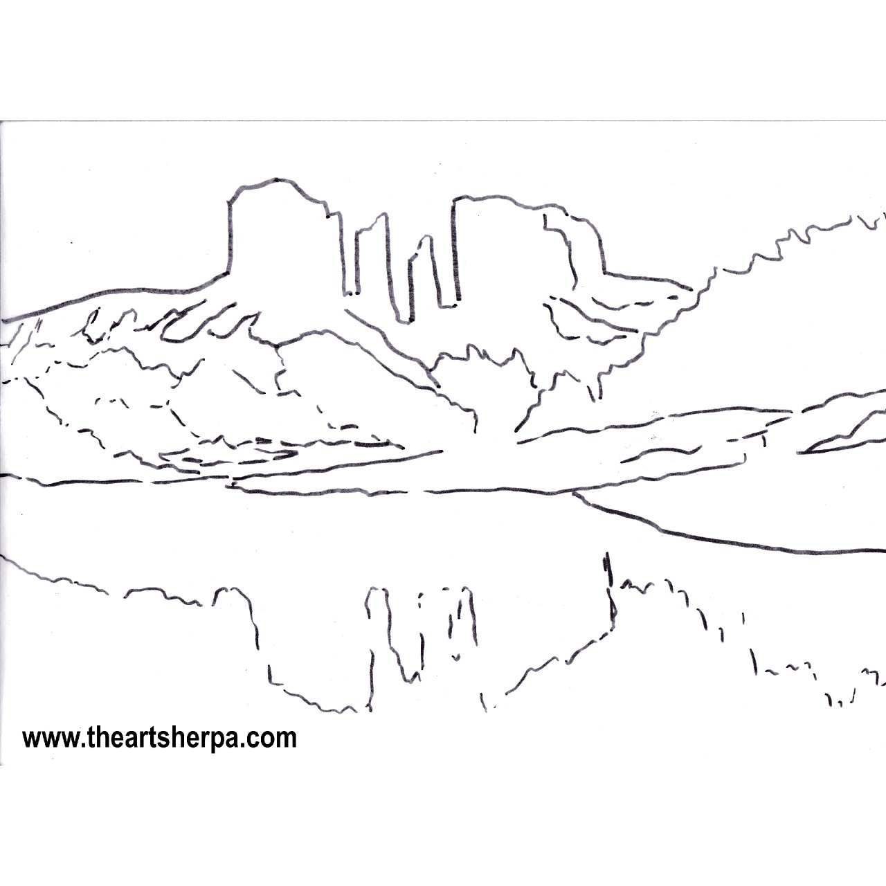 Desert Landscape With Reflection - The Art Sherpa Community | The Art ...