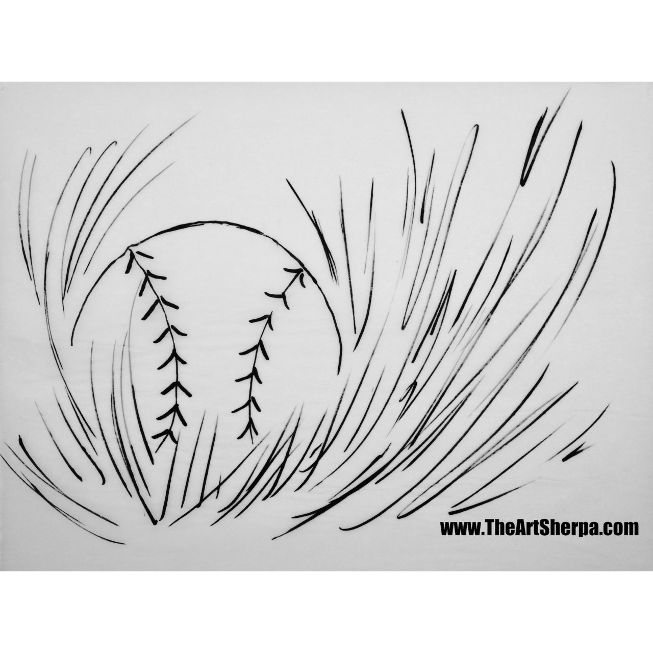 Baseball In Grass - The Art Sherpa Community | The Art Sherpa