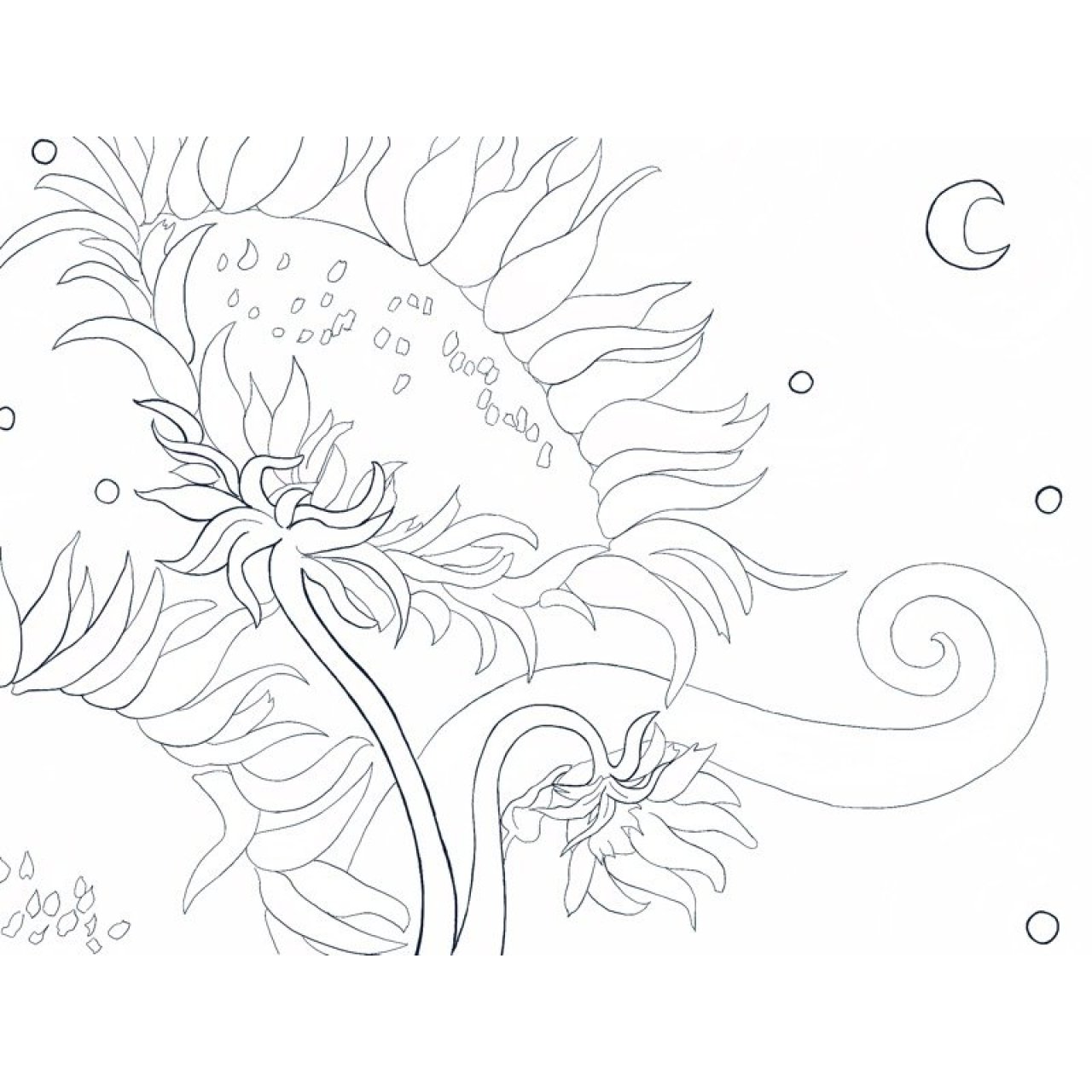 Sunflowers Tutorial - Vincent Van Gogh Starry Night tas140201.01 - The ...