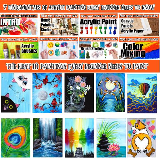 BeginnerAcrylicPaintingCourse | The Art Sherpa