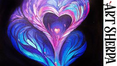 ABSTRACT HEART How To Paint Acrylics For Beginners: A Step-By-Step ...