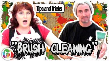 Brush Washing 101 With The Art Sherpa How To Clean Acrylic Paint Out Of ...